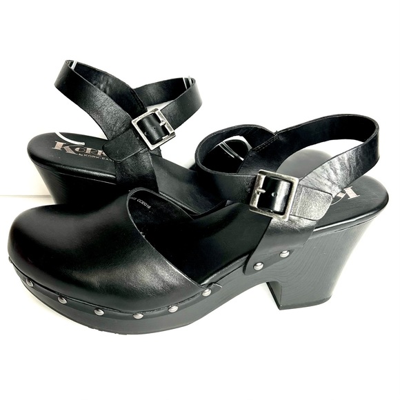 Kork-Ease | Shoes | Korks By Korkease Black Leather Milo Slingback ...
